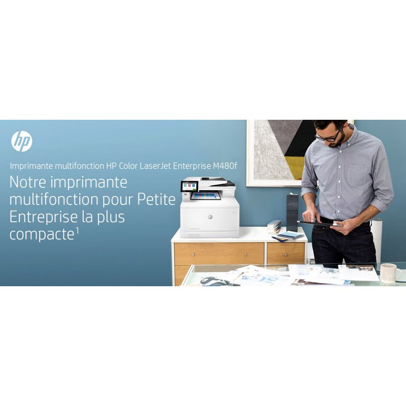 HP LaserJet Enterprise MFP M480f Couleur Multifonction (3QA55A) | Maroc