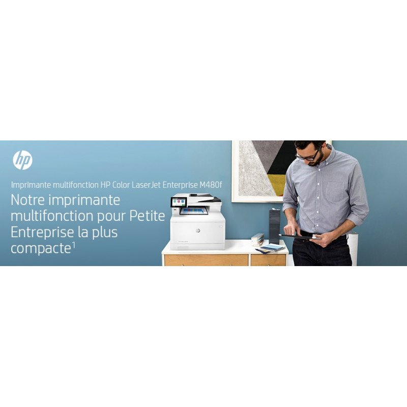 HP LaserJet Enterprise MFP M480f Couleur Multifonction (3QA55A) | Maroc